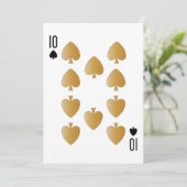 Casino Party Playing Card 10 | Zazzle