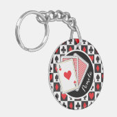 Casino Playing Cards Key Chain | Zazzle
