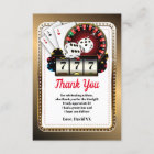 casino, poker, adult, thank you card | Zazzle.com