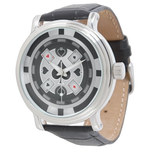 Casino Poker Chip Wall Clock Watch | Zazzle