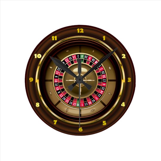 Casino Roulette Wall Clock | Zazzle.com