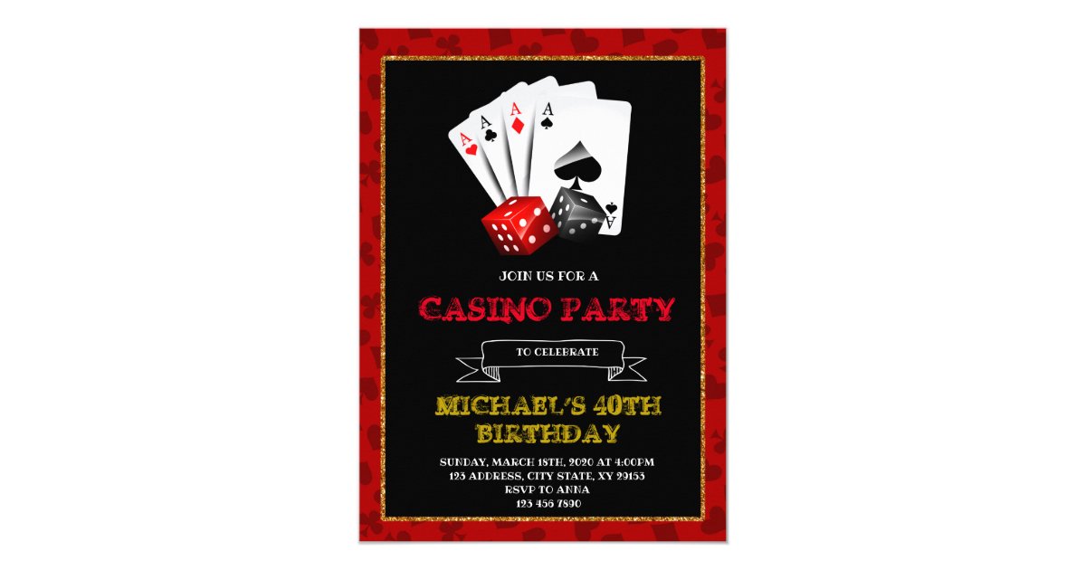 Casino royale party invitation | Zazzle.com