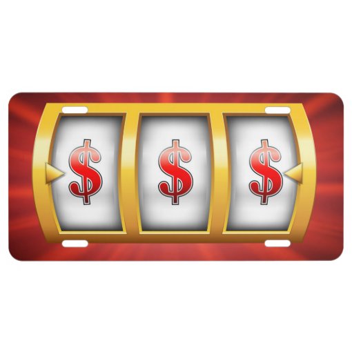 Casino Slot License Plate | Zazzle