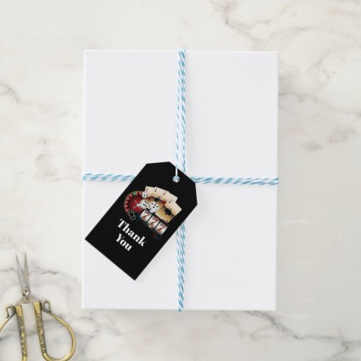casino, thank you tag | Zazzle