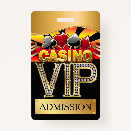 CASINO VIP Lanyard BADGE | Zazzle