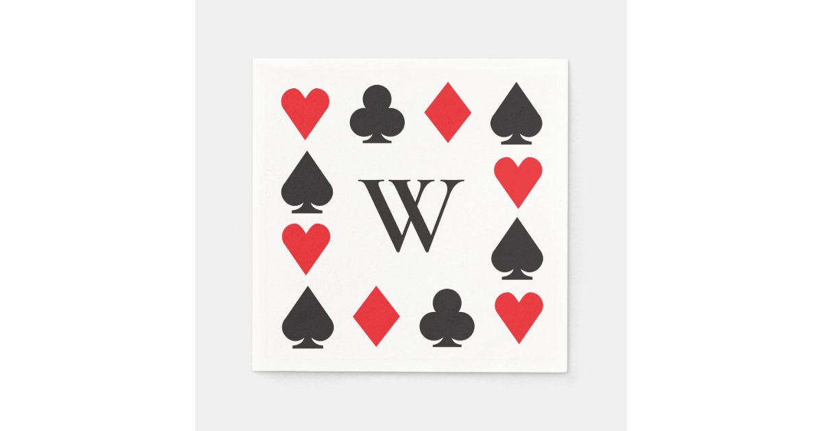 Casino Wedding Paper Napkins | Zazzle