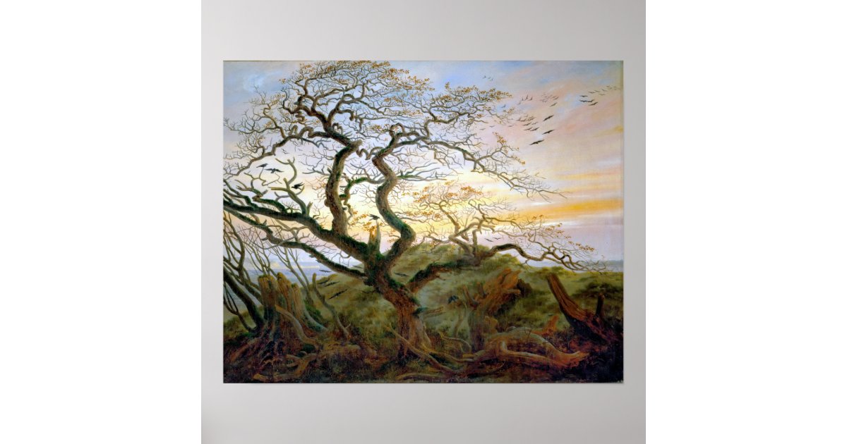 Caspar David Friedrich The Tree of Crows Poster | Zazzle
