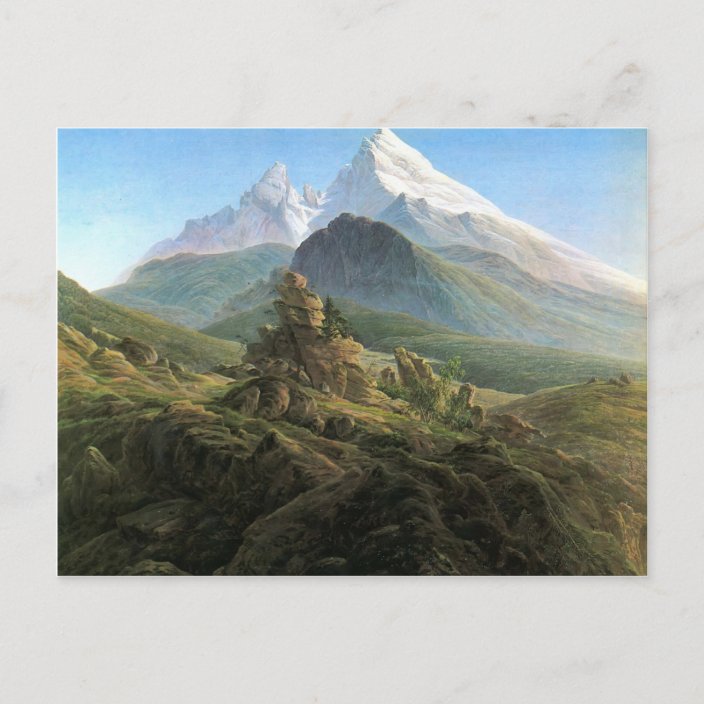 Caspar David Friedrich- The Watzmann Postcard | Zazzle.com