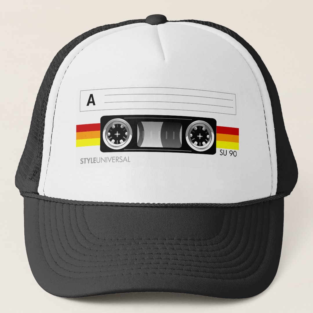 Cassette tape label hat | Zazzle