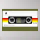 Cassette tape label poster | Zazzle