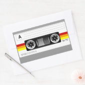 Cassette tape label sticker | Zazzle