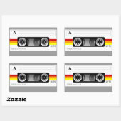 Cassette tape label sticker | Zazzle