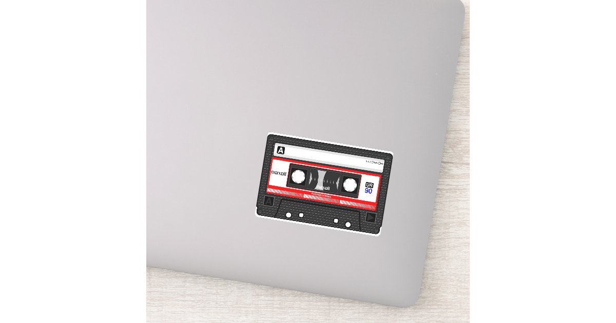 Cassette tape. sticker | Zazzle