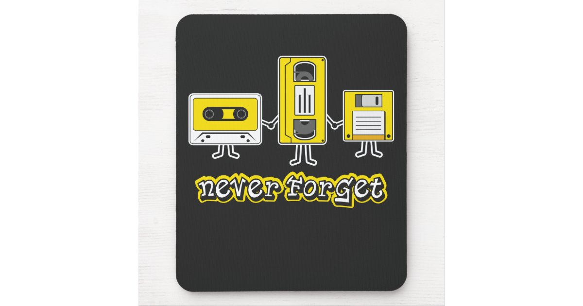 Cassette tape VHS Diskette Mouse Pad | Zazzle