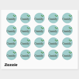 Cassidy Custom Classic Round Sticker | Zazzle