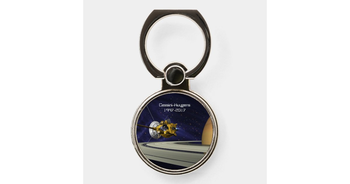 Cassini Huygens Saturn Mission Spacecraft Phone Ring Stand | Zazzle
