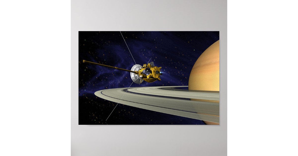 Cassini Saturn Poster | Zazzle