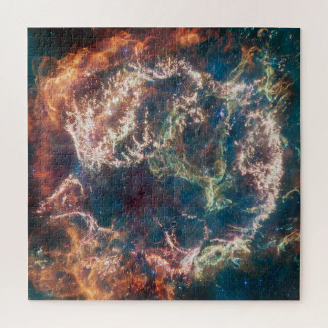 Cassiopeia A MIRI Image James Webb Space Telescope Jigsaw Puzzle | Zazzle