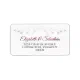 Cassis and Gray Elegant Wedding Address Label | Zazzle