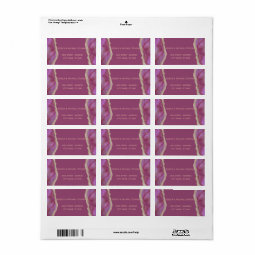 Cassis chic agate romantic elegant label | Zazzle