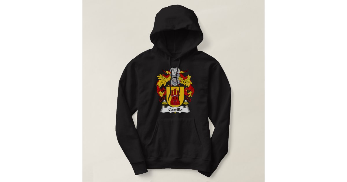 Castillo Coat of Arms Family Crest Hoodie | Zazzle