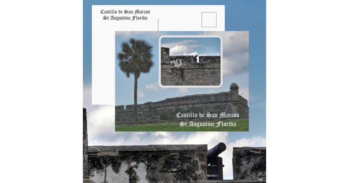 Castillo de San Marco St Augustine Florida Postcard | Zazzle