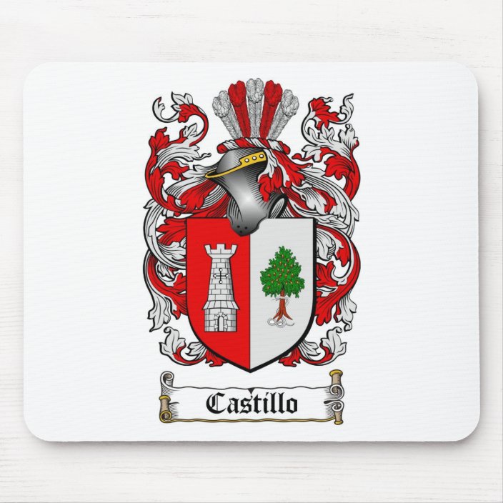 CASTILLO FAMILY CREST - CASTILLO COAT OF ARMS MOUSE PAD | Zazzle.com