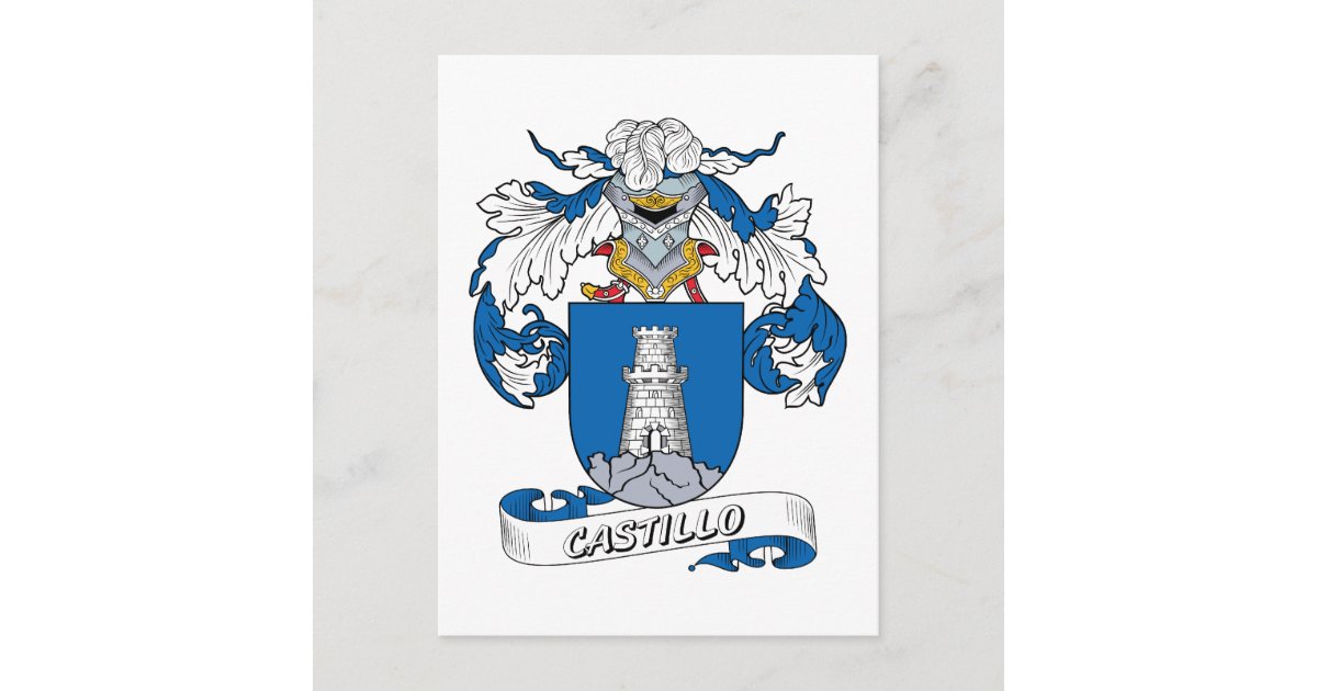 Castillo Family Crest Postcard | Zazzle
