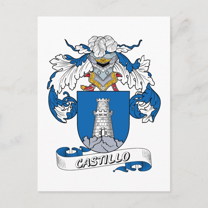 Castillo Family Crest Postcard | Zazzle.com