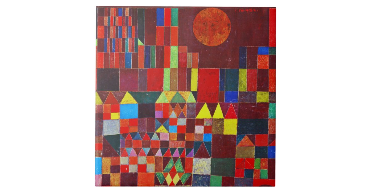 Castle and Sun, Paul Klee Ceramic Tile | Zazzle