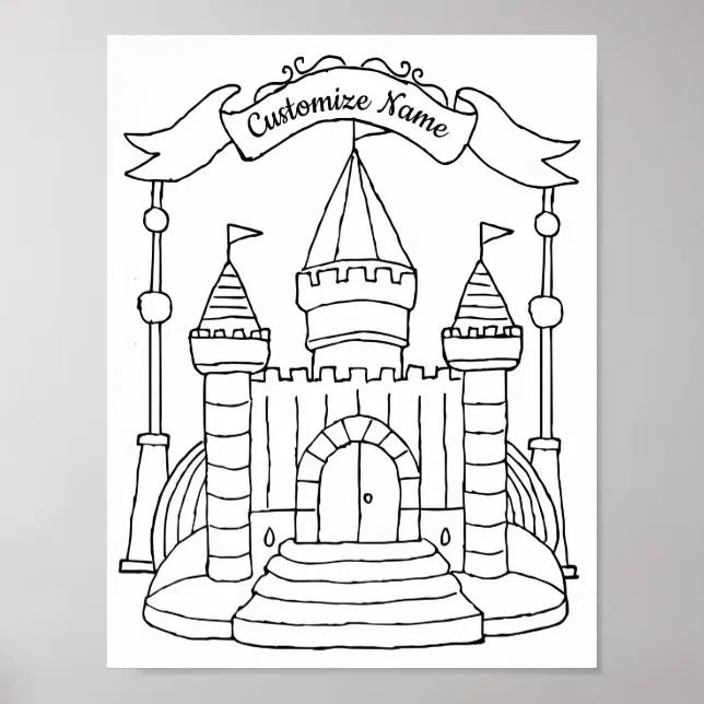 Castle Art Castle Posters Princess Art Princess | Zazzle