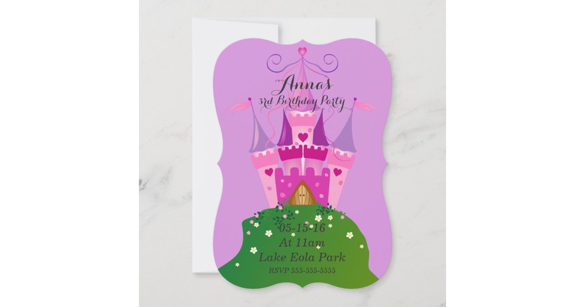Castle Birthday Invitations | Zazzle