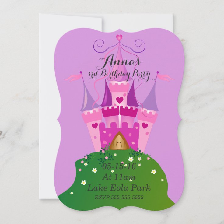 Castle Birthday Invitations | Zazzle