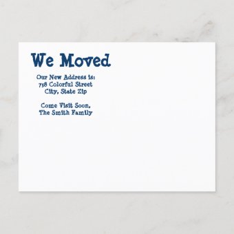 Castle Change of Address We Moved Postcards | Zazzle