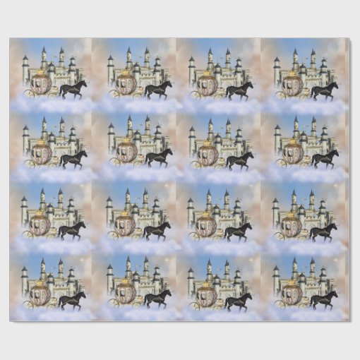 Castle Clouds Fairy Tale Wrapping Paper | Zazzle