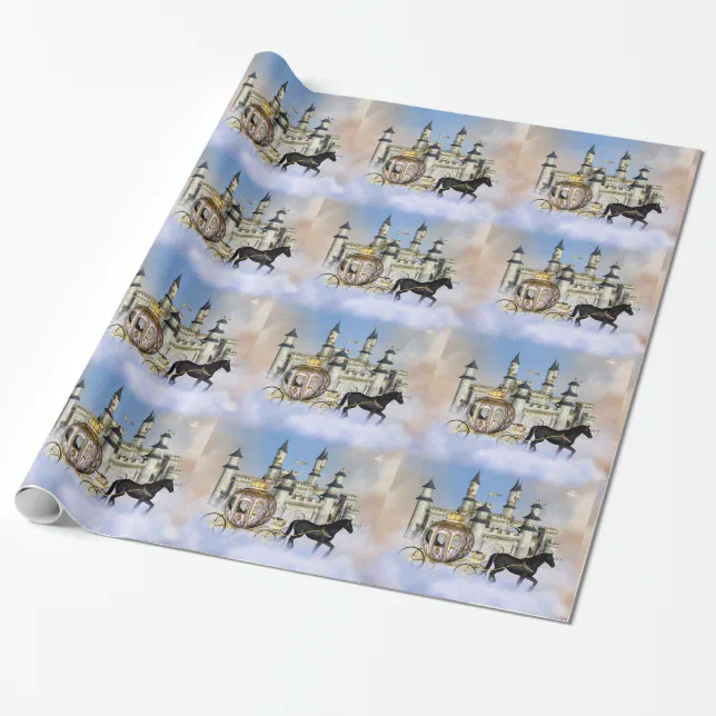 Castle Clouds Fairy Tale Wrapping Paper | Zazzle