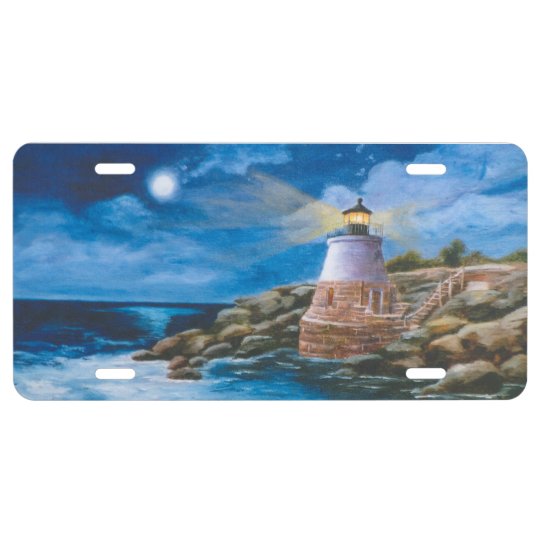 Castle Hill Lighthouse License Plate | Zazzle