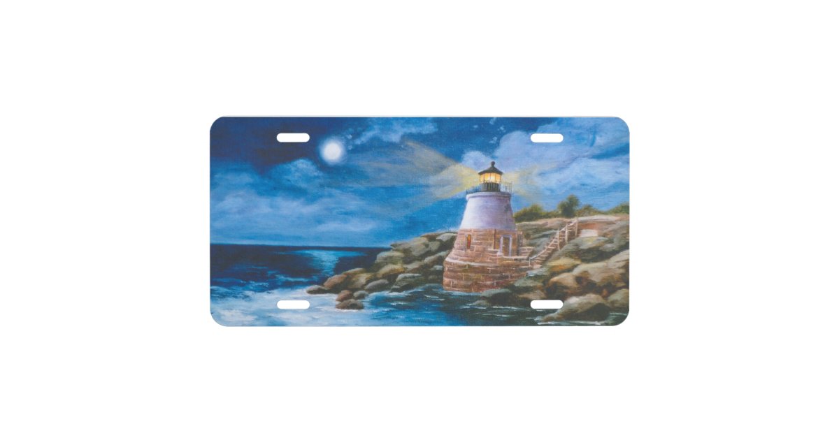 Castle Hill Lighthouse License Plate | Zazzle