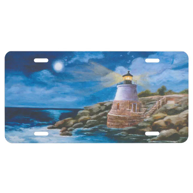 Castle Hill Lighthouse License Plate | Zazzle