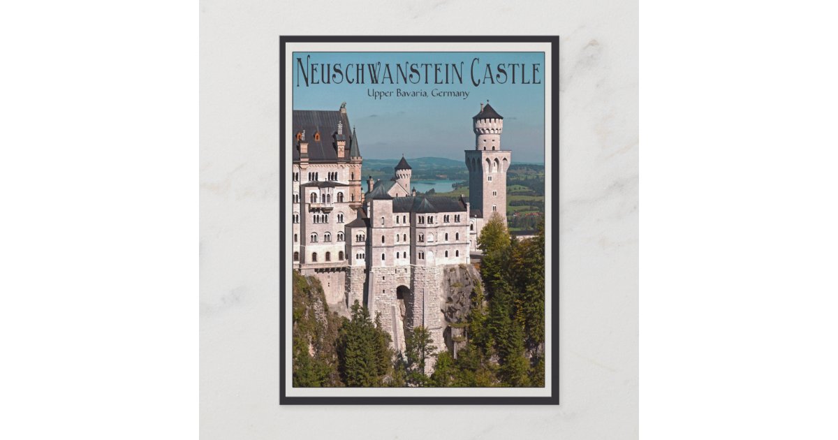 Castle Neuschwanstein Postcard | Zazzle