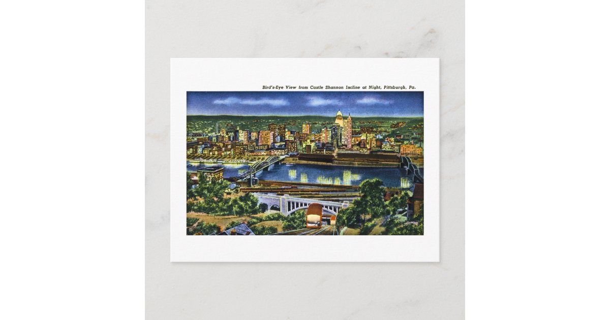 Castle Shannon Incline, Pittsburgh, PA Postcard | Zazzle