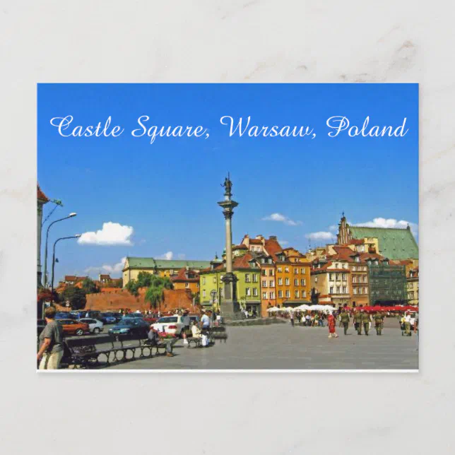 Castle Square, Warsaw, Poland Postcard | Zazzle