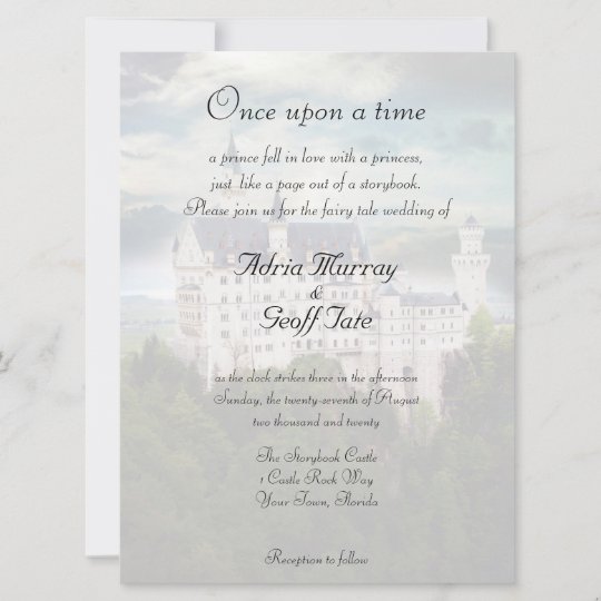 Castle Theme Wedding Invitation | Zazzle.com