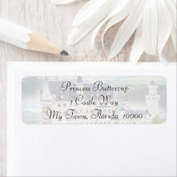 Castle Theme Wedding Mailing Labels | Zazzle