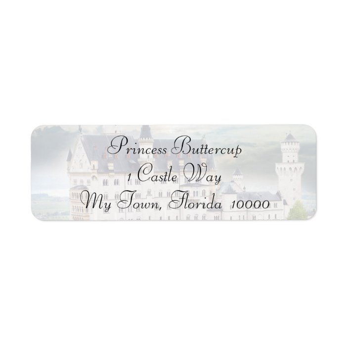 Castle Theme Wedding Mailing Labels | Zazzle.com