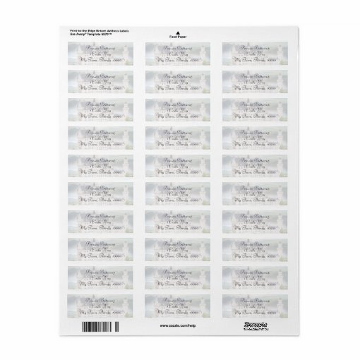 Castle Theme Wedding Mailing Labels | Zazzle