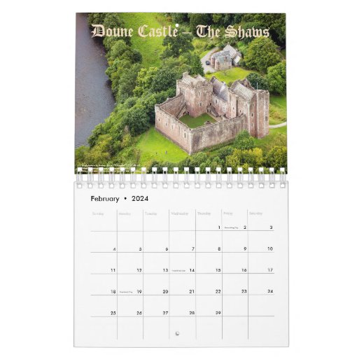 Castles Of Scotland's Ancient Clans Photo Calendar | Zazzle