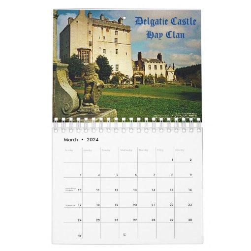 Castles Of Scotland's Ancient Clans Photo Calendar | Zazzle