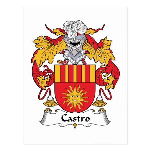 Castro Family Crest Postcard | Zazzle