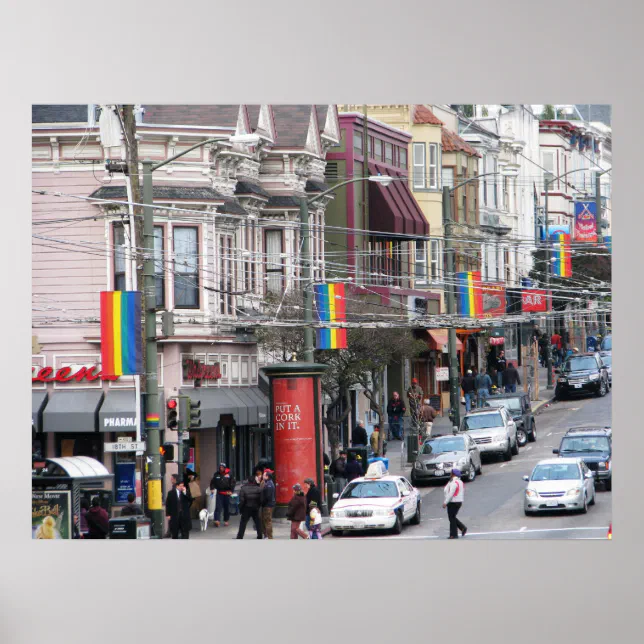 Castro Street - San Francisco, California Poster | Zazzle